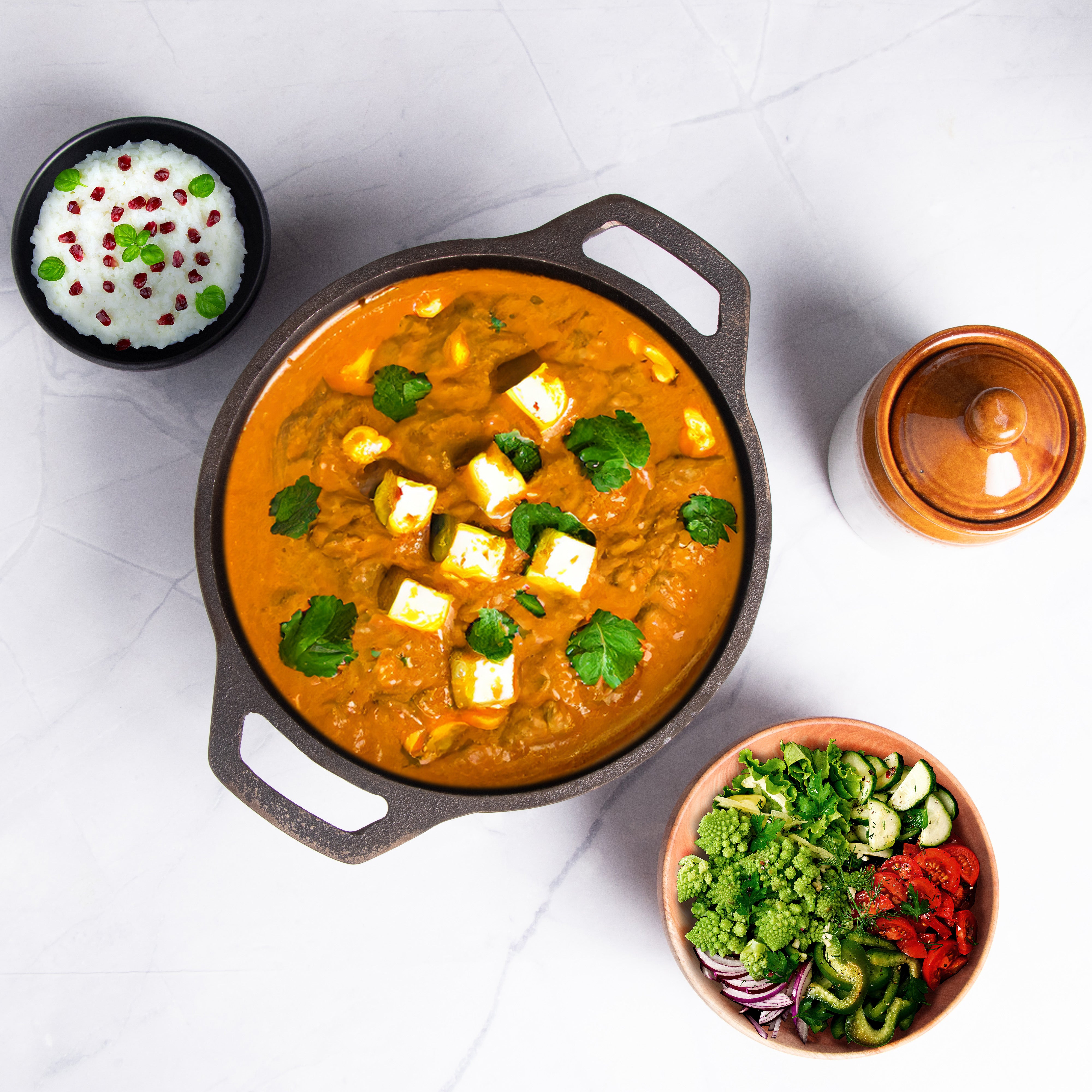 Pre-Seasoned Cast Iron Small Kadai(8 inches) – fabartistry